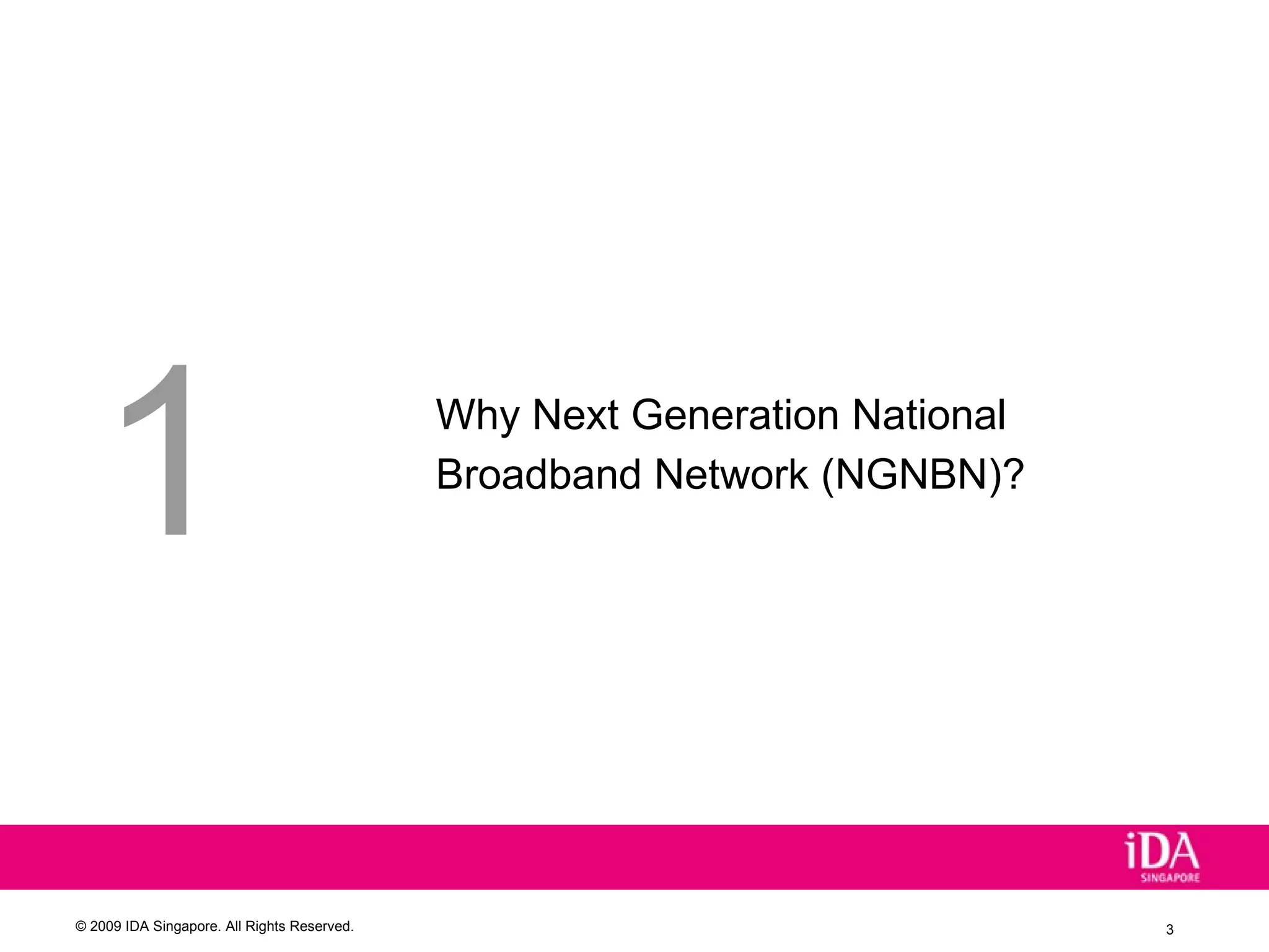 Singapore's Next Generation Broadband Network | PPT