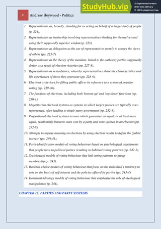Andrew Heywood -Politics CHAPTER 1 WHAT IS POLITICS | PDF
