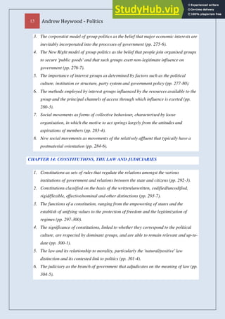 Andrew Heywood -Politics CHAPTER 1 WHAT IS POLITICS | PDF