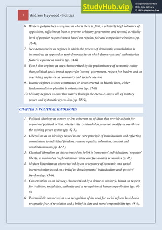 Andrew Heywood -Politics CHAPTER 1 WHAT IS POLITICS | PDF