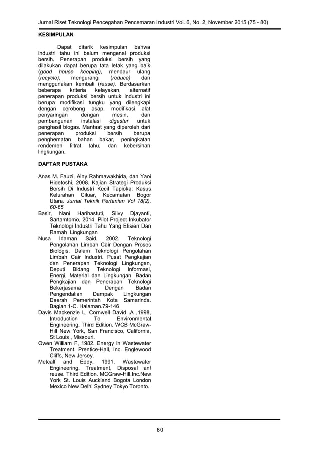 Andrew hidayat 127984-id-kajian-penerapan-produksi-bersih-di-indu | PDF