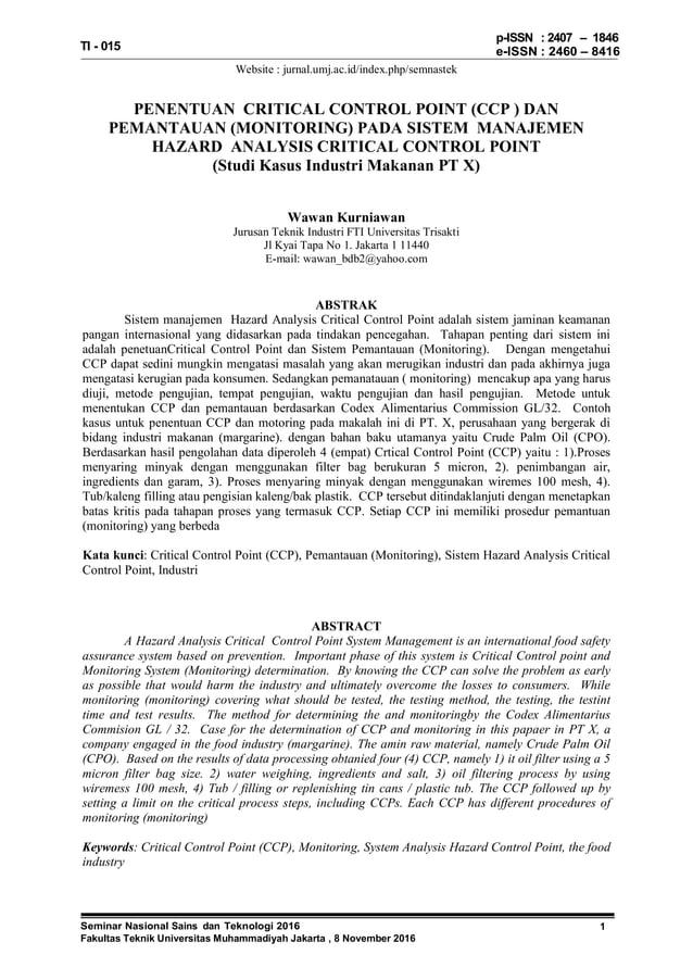 Andrew hidayat 171217-id-penentuan-critical-control-point-ccp-dan | PDF