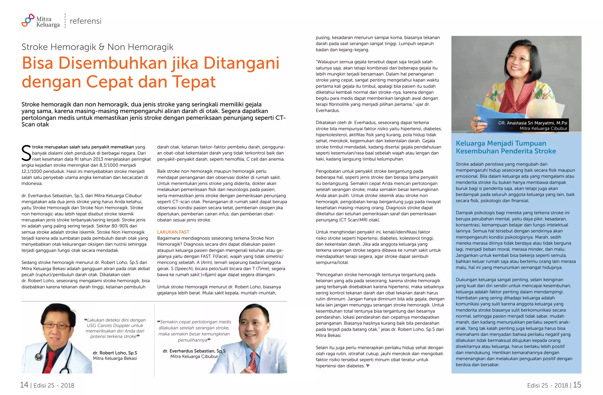 Andrew hidayat dukungan keluarga mempercepat kesembuhan pasien | PDF