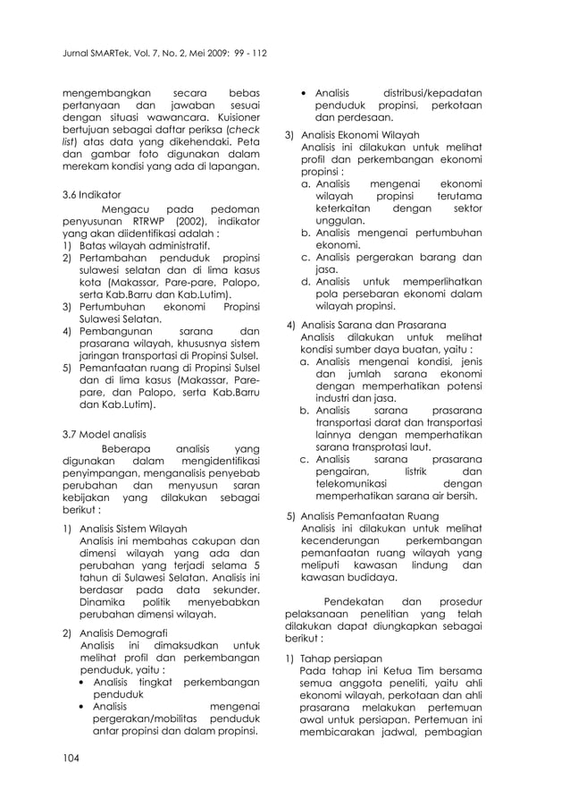 Andrew hidayat identifikasi penyimpangan tata ruang wilayah propinsi ...