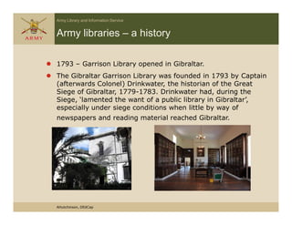 MoD and Army Library and Information Service, part 1 - Andrew ...