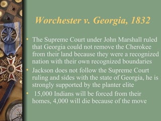 Andrew jackson and indian removal | PPT