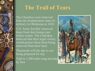 Trail Of Tears Andrew Jackson