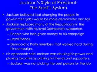 Andrew Jackson the Common Man's President | PPTX