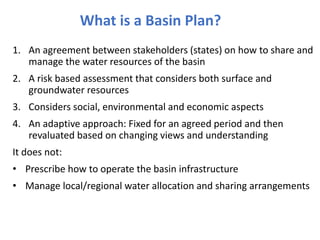 SWaRMA_IRBM_Module2_#7, Basin planning experience from Australia ...