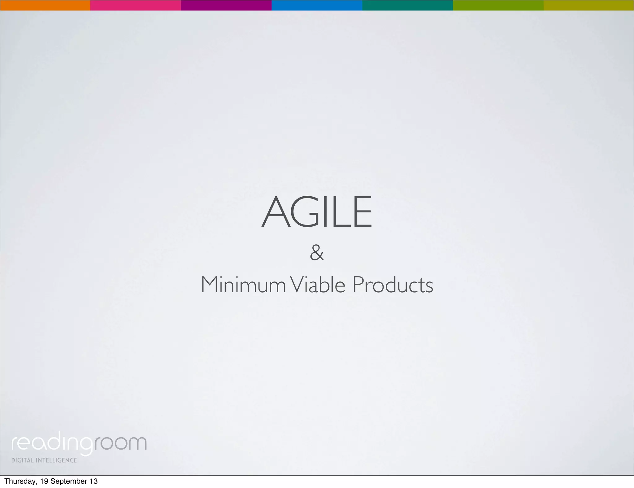 Agile and Minimum Viable Products | PPT