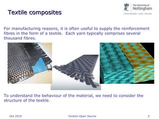 TexGen: Open Source Software for Modelling of Textile Composites | PPT
