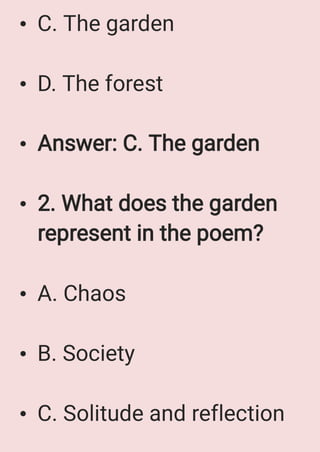 Andrew Marvell's poem "The Garden | PDF