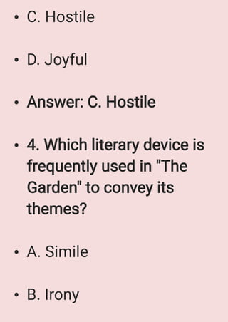 Andrew Marvell's poem "The Garden | PDF | Poetry | Books and Literature