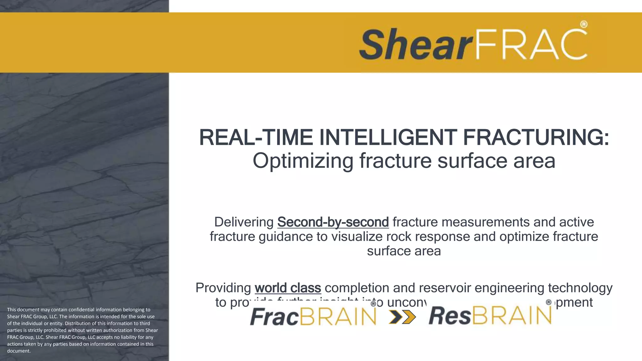 REAL-TIME INTELLIGENT FRACTURING: OPTIMIZING FRACTURE SURFACE AREA | PPTX