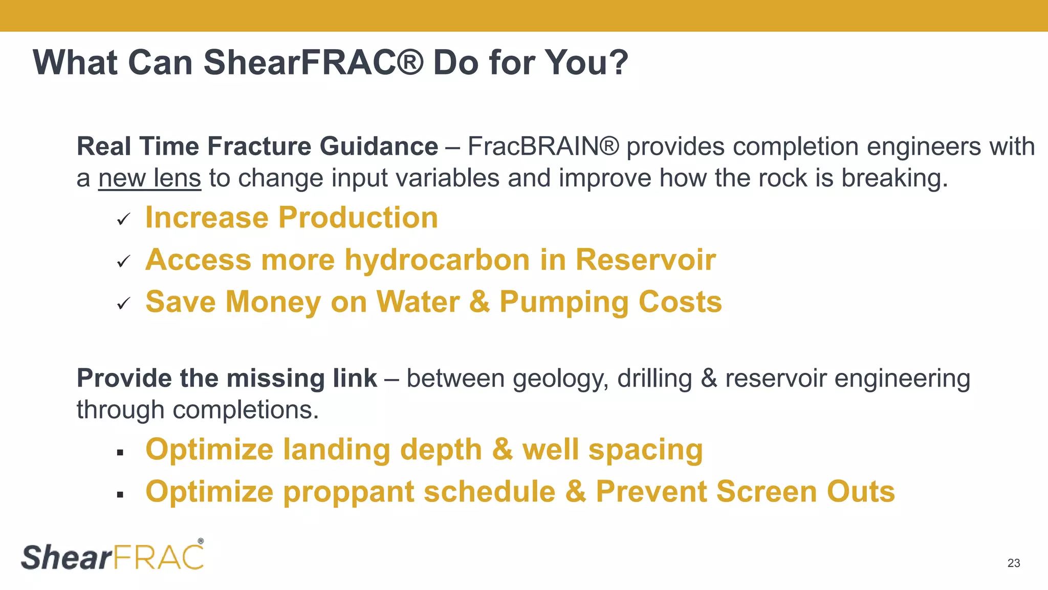 REAL-TIME INTELLIGENT FRACTURING: OPTIMIZING FRACTURE SURFACE AREA | PPTX