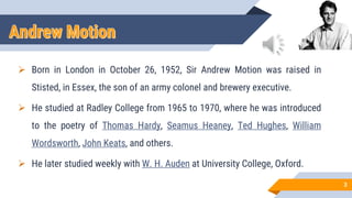Andrew motion | PPT