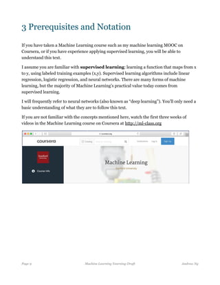Andrew NG machine learning | PDF