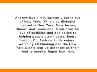 Andrew Rudin Md Bio | PPT