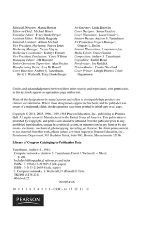 Andrew S. Tanenbaum, David J. Wetherall - Computer networks-Pearson ...