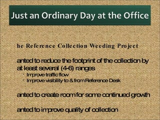 Academic Library Reference Collection | PPT