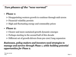 Andrew Sentence: The "New Normal" for the global economy | PPT