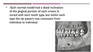 Andrews keys of occlusion in orthodontics | PPTX
