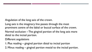 Andrews keys of occlusion in orthodontics | PPTX