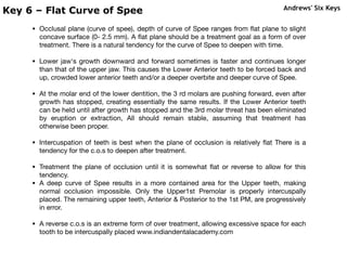 Andrews' six keys to normal occlusion | PDF