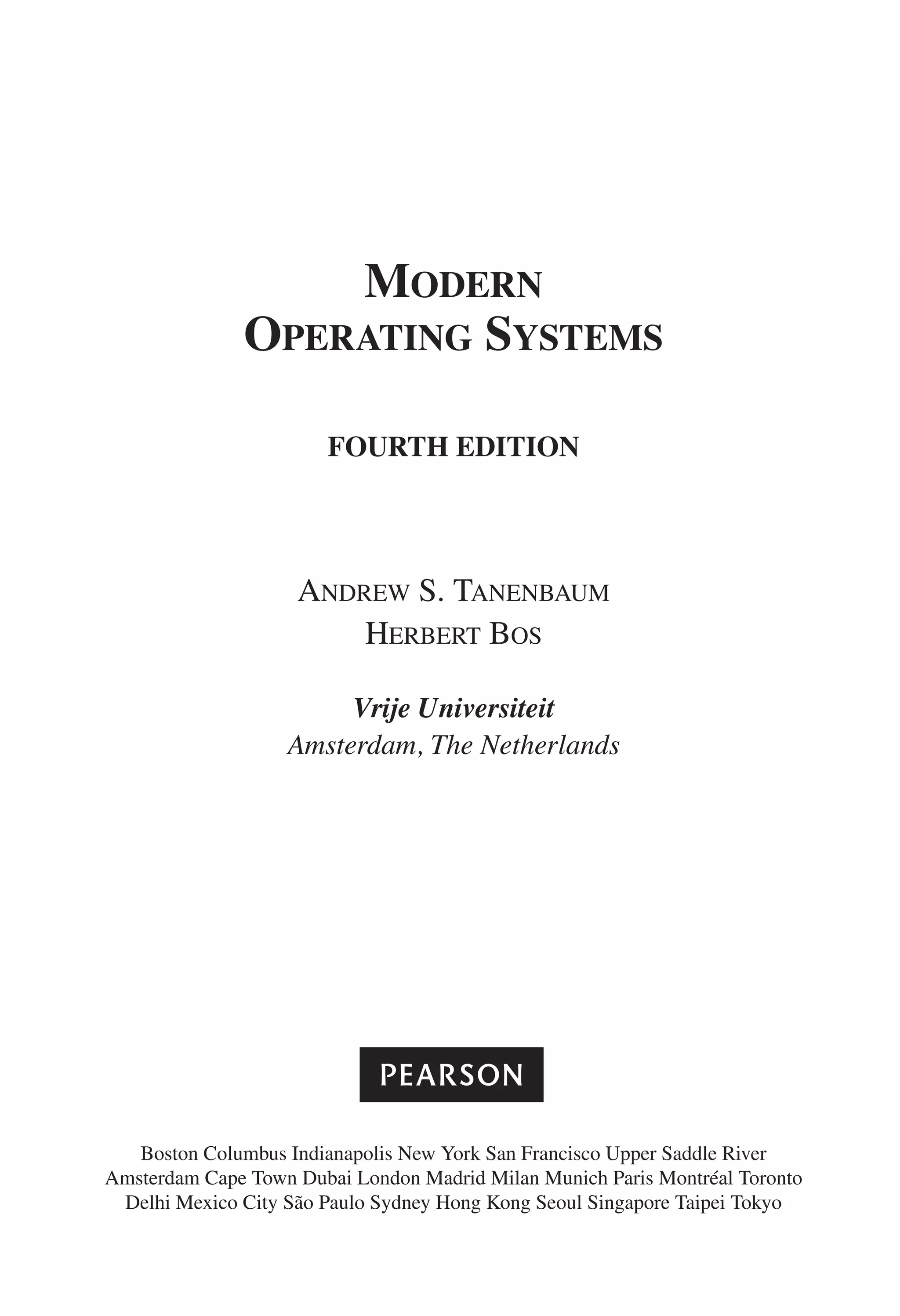 Andrew S Tanenbaum - Modern Operating Systems (4th edition).pdf