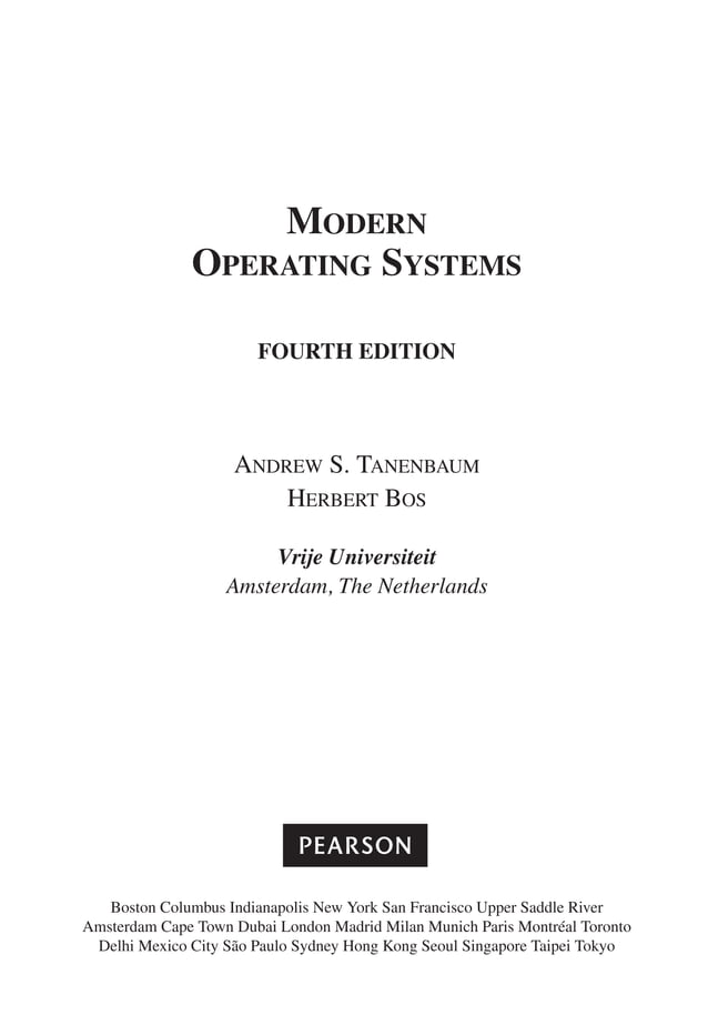 Andrew S Tanenbaum - Modern Operating Systems (4th edition).pdf