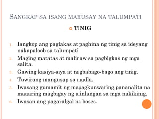 Ang Sining ng Pagsasalita | PDF