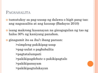 Ang Sining ng Pagsasalita | PDF