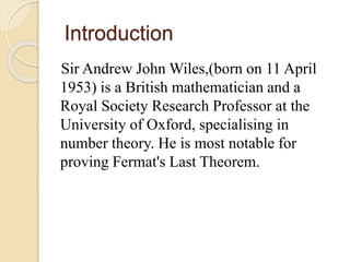 Andrew wiles | PPTX