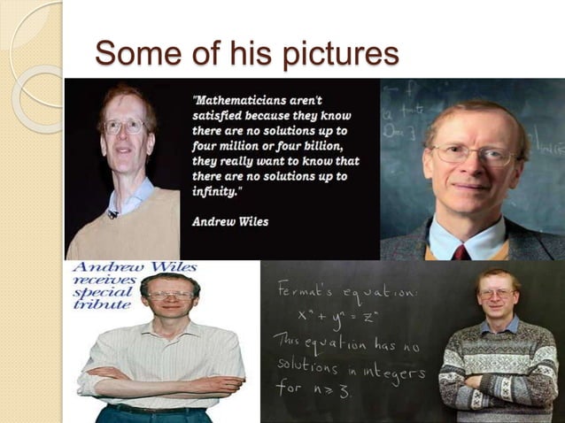 Andrew wiles | PPTX | Physics | Science