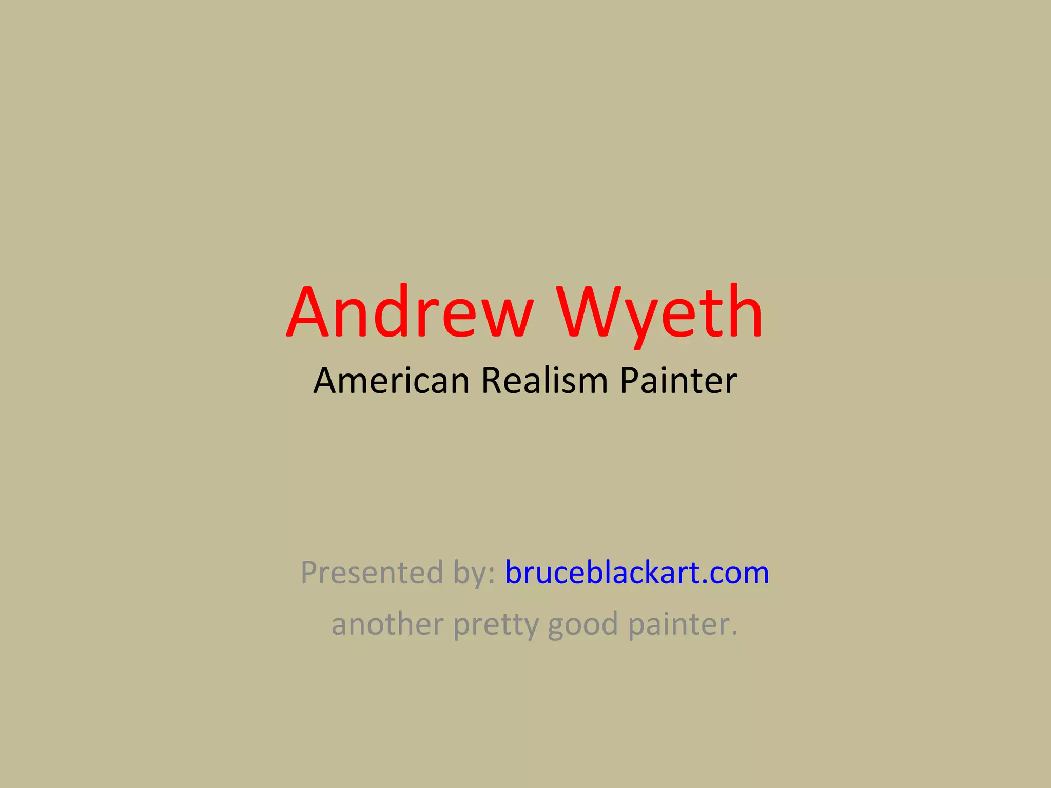Andrew wyeth | PPT