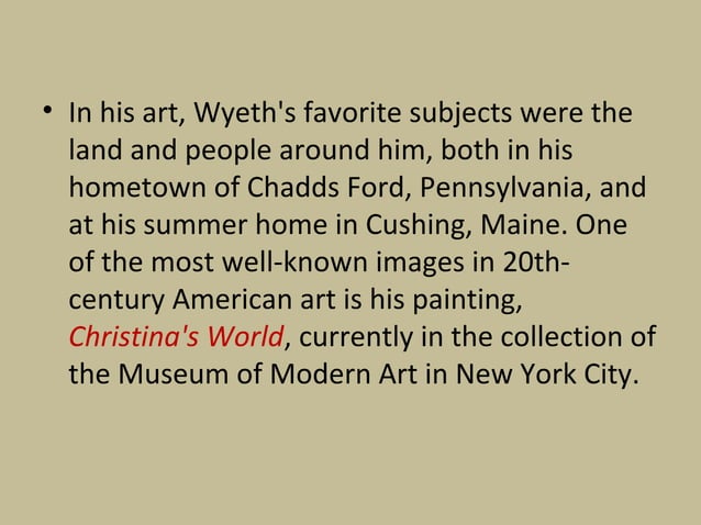 Andrew wyeth | PPT