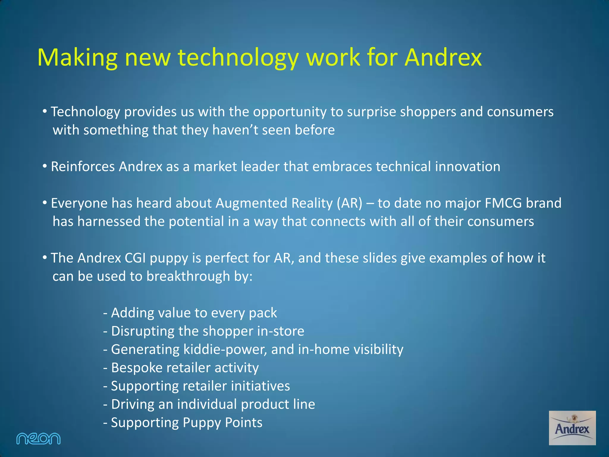 Andrex ar slides for sales conference | PPT
