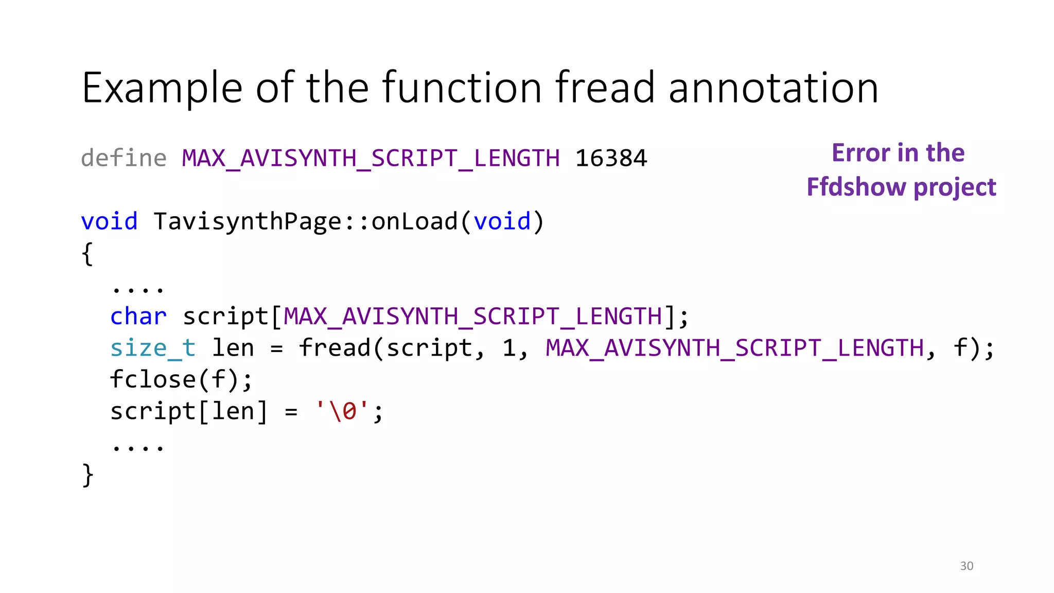 Story Of Static Code Analyzer Development Ppt 1853