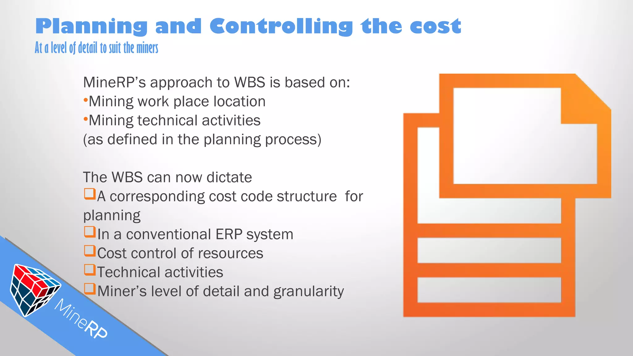 Work Breakdown Structure in Mining Technical Systems | PPT