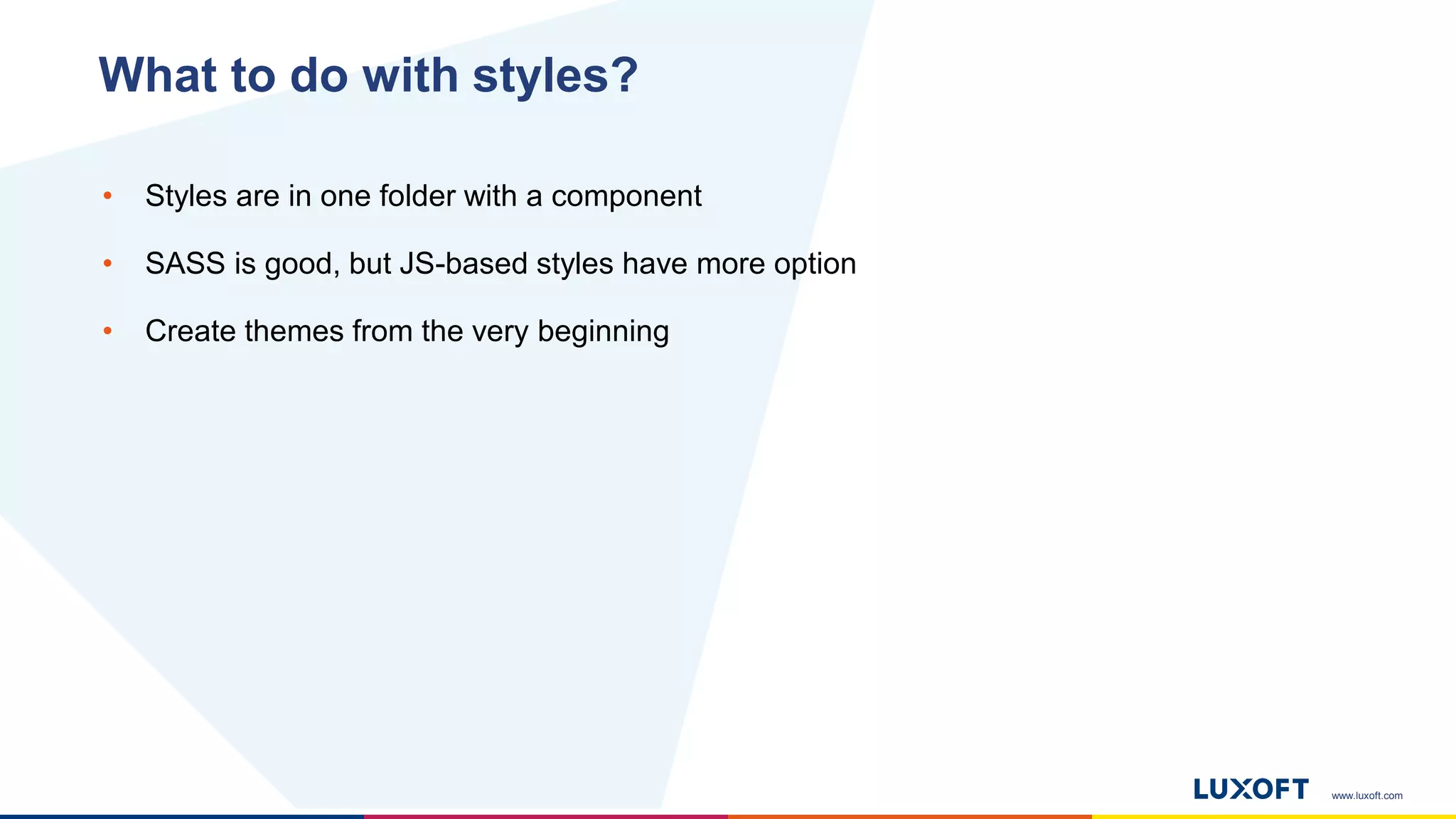 Andrii Sliusar "Module Architecture of React-Redux Applications" | PPT