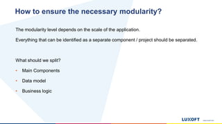 Andrii Sliusar "Module Architecture of React-Redux Applications" | PPT