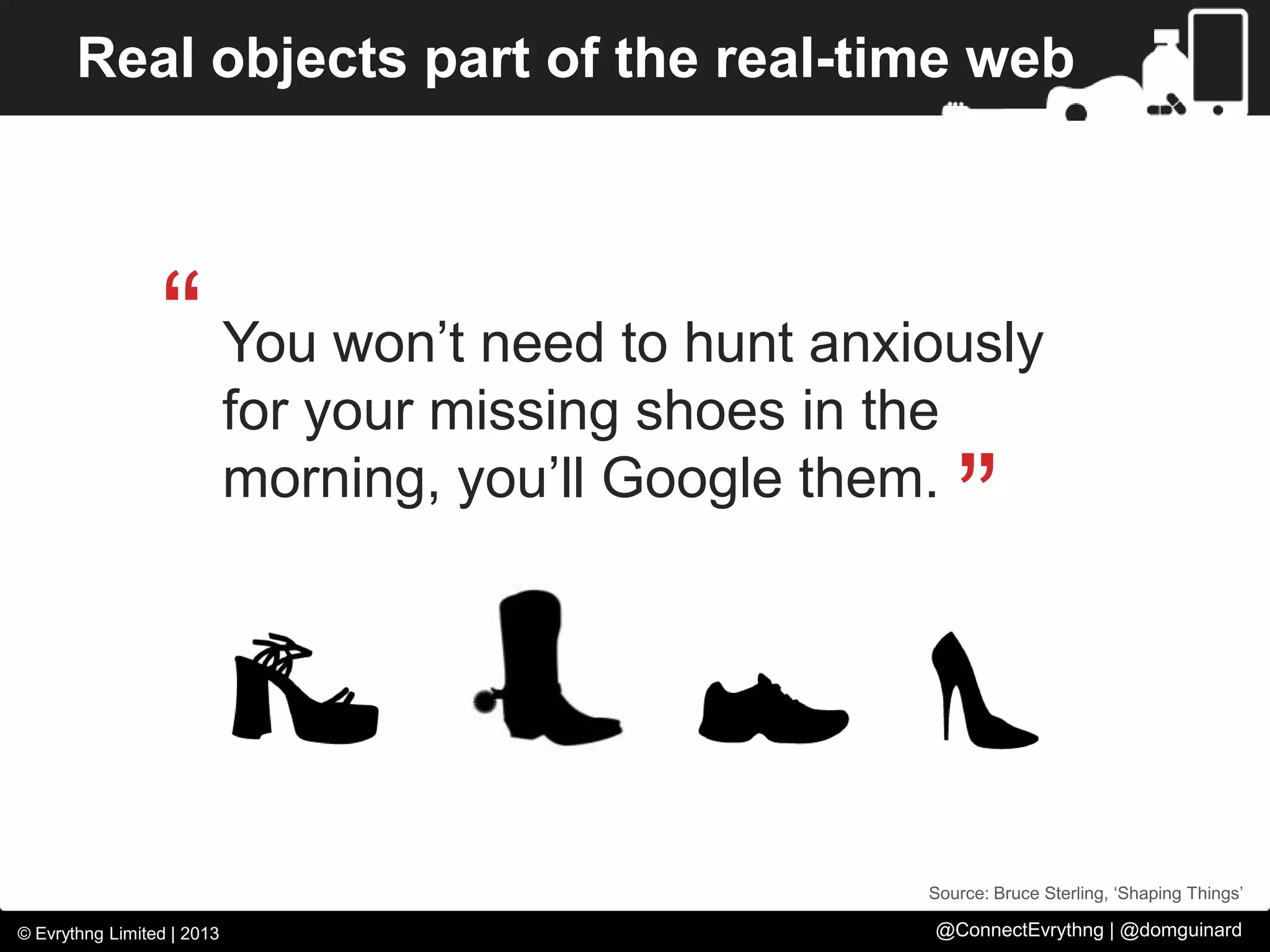 Android and the Web of Things: NFC, QR, BLE, Bluetooth, EPC, Arduino | PPT