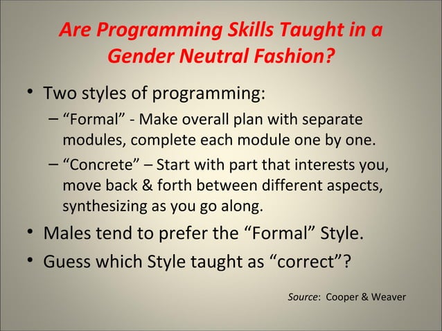 Androcentric Bias Computers | PPT