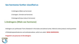 Adrenocorticoids sex hormones & insulin.Lecturer notes-Dr.Jibachha Sah ...