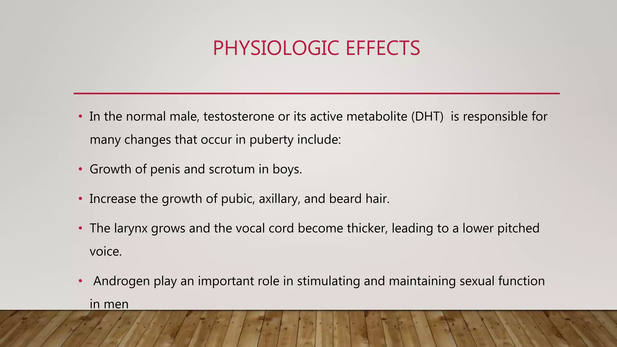 Androgen: the male reproductive system | PPTX