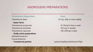 Androgen: the male reproductive system | PPTX