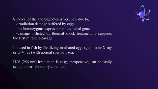 Androgenesis, Gynogenesis- Induction.pptx | Infertility | Reproductive ...