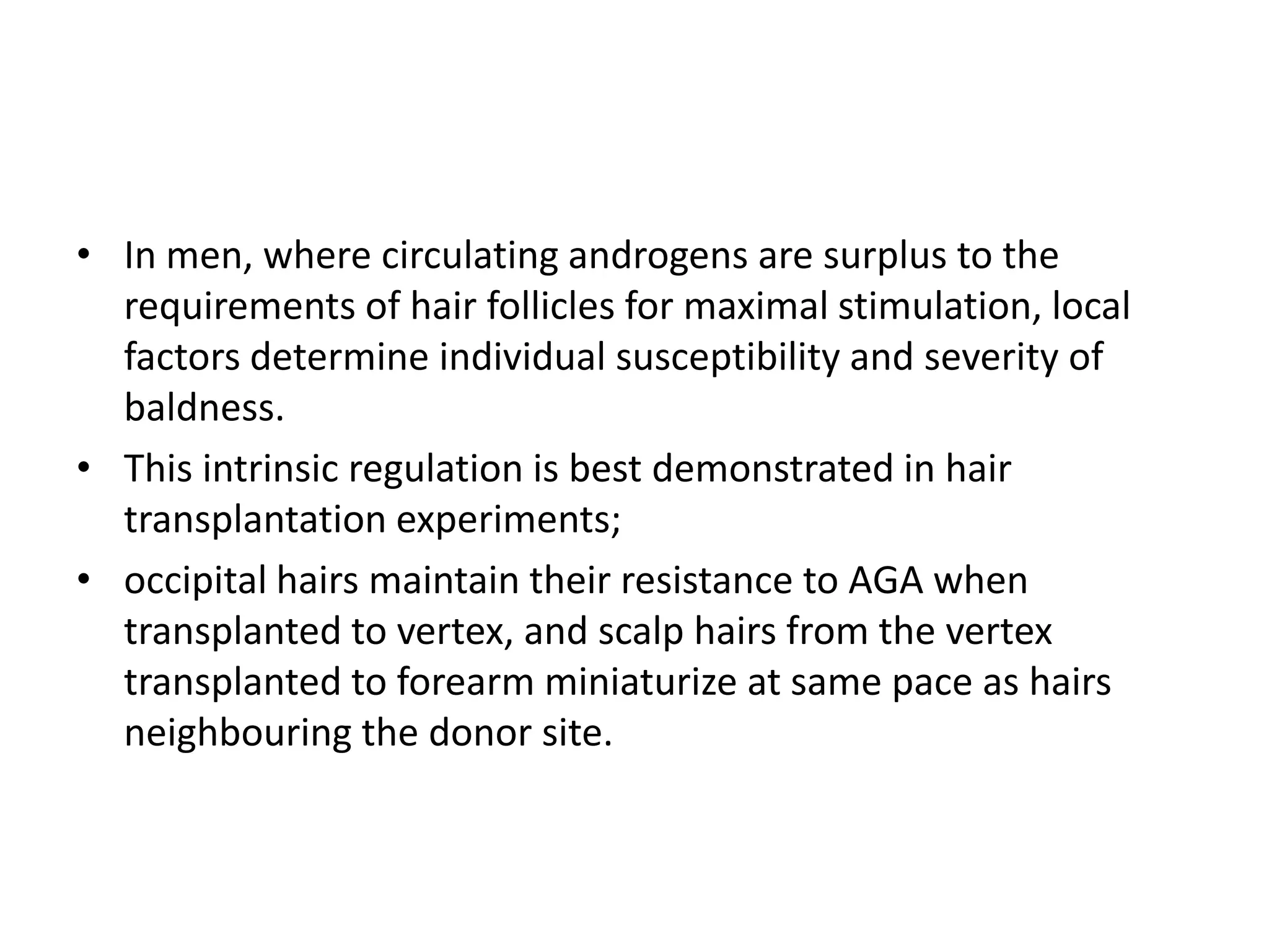 Androgenetic alopecia | PPTX