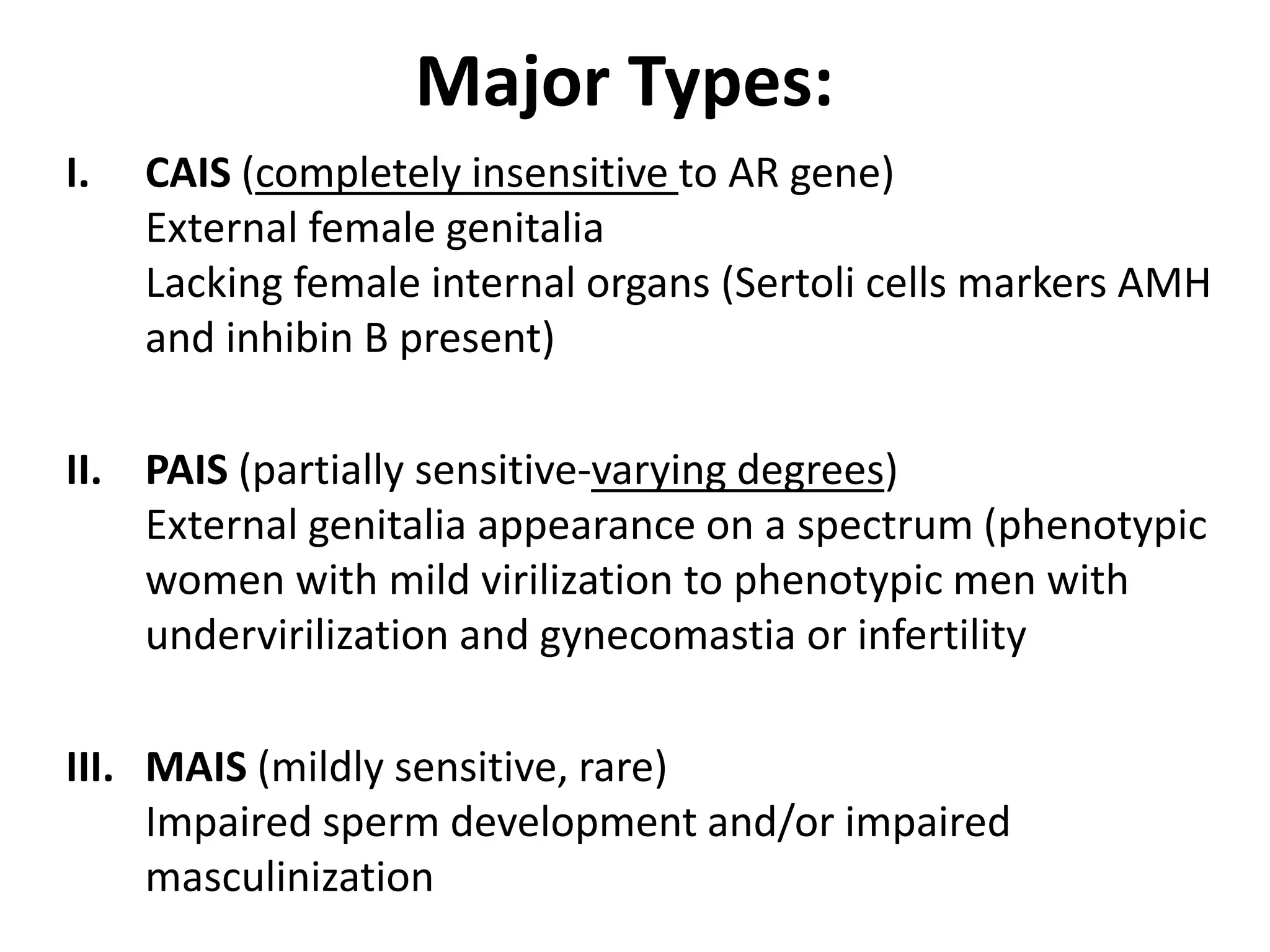 Androgen Insensitivity Syndrome Testicular Feminization