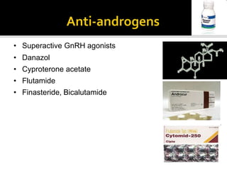 Androgens, anabolic steroids and antiandrogens | PPTX